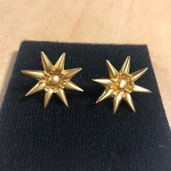 Jewelry | Diadem Star Gold Plated Earrings | Poshmark